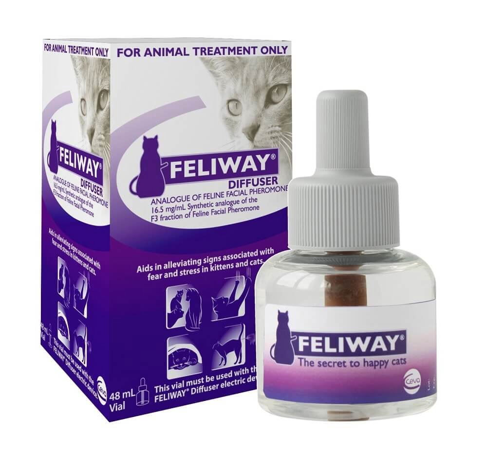 פליווי מילוי לדיפיוזר 48 מ"ל להרגעת חתולים Feliway Diffuser refill